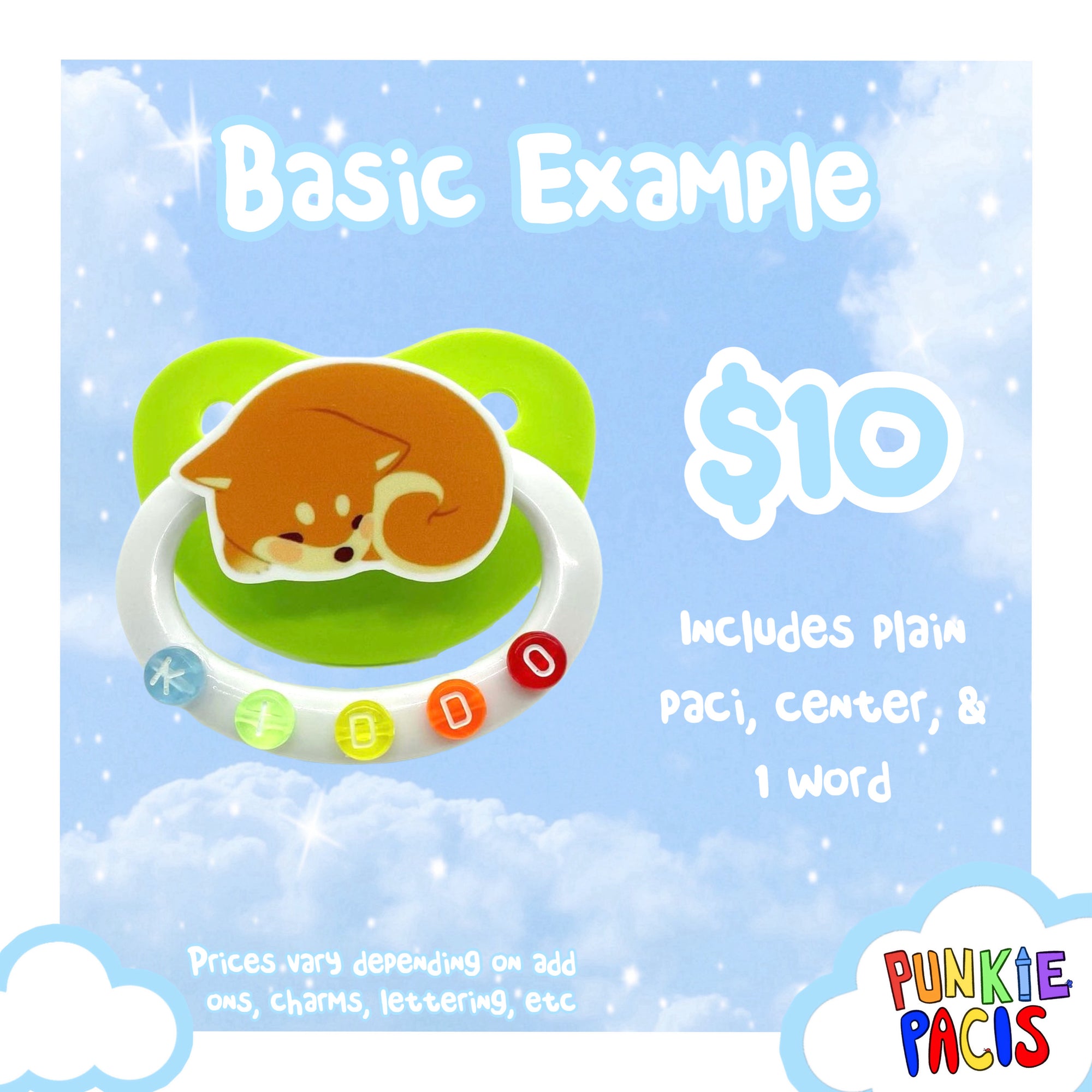 Punkie Pacis Custom Pacifiers