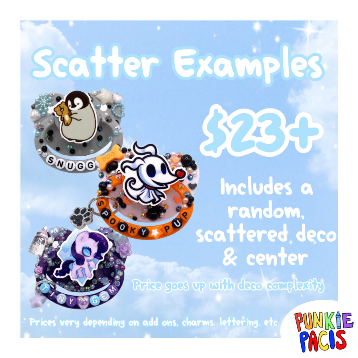 Punkie Pacis Custom Pacifiers