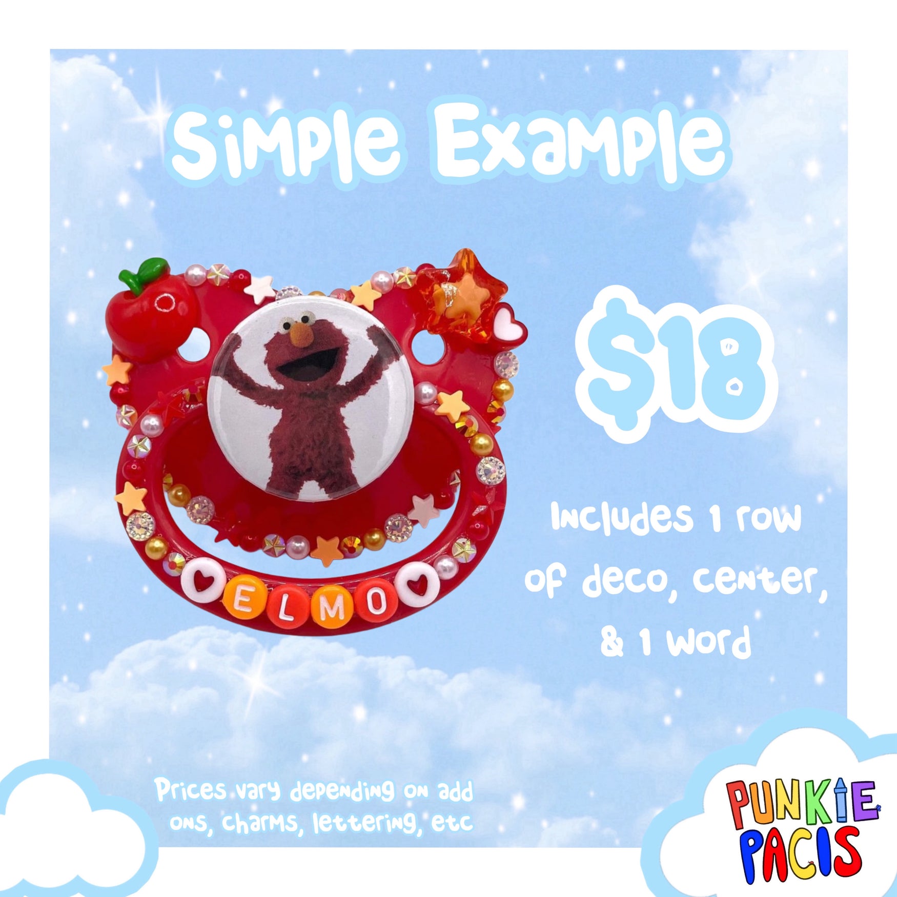 Punkie Pacis Custom Pacifiers