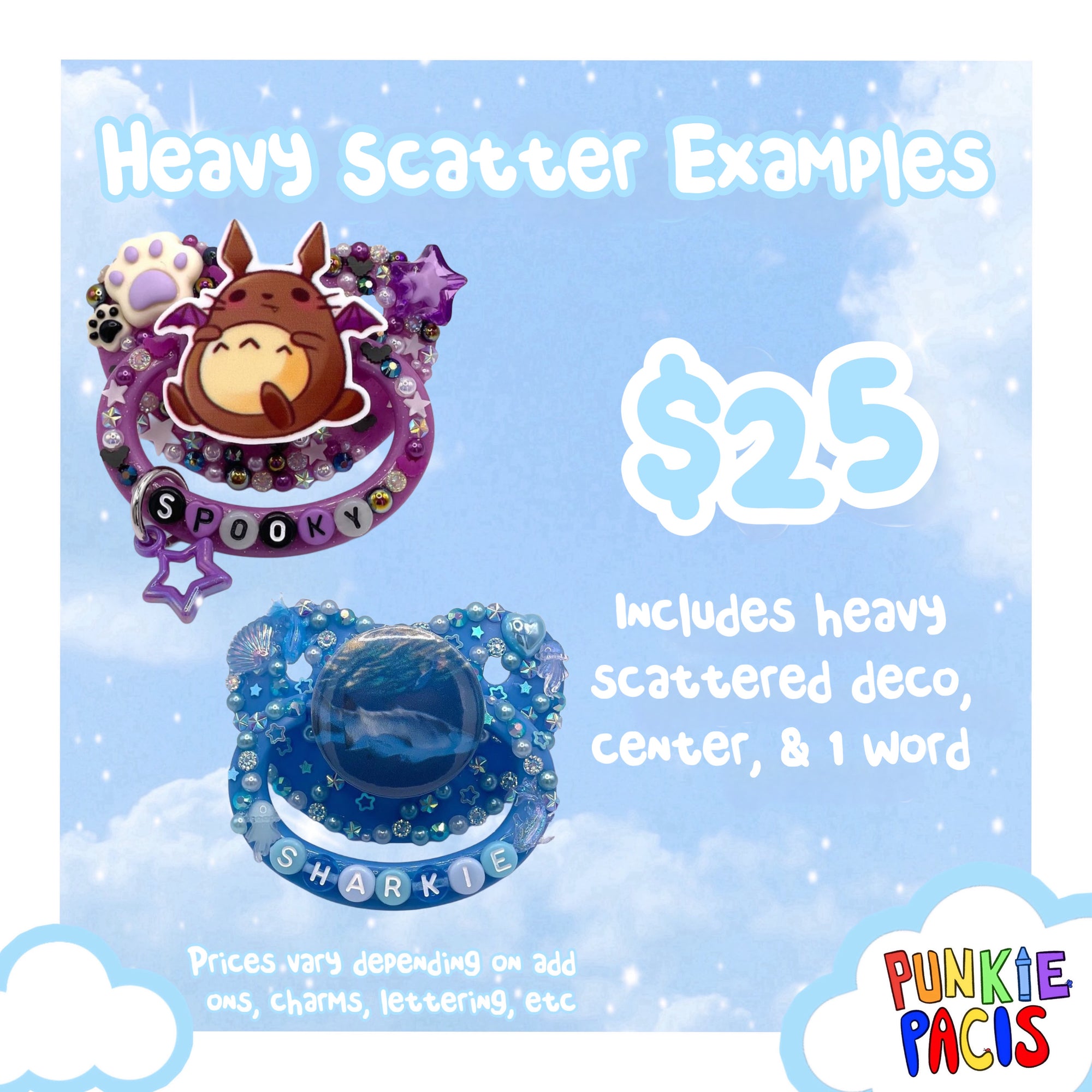 Punkie Pacis Custom Pacifiers